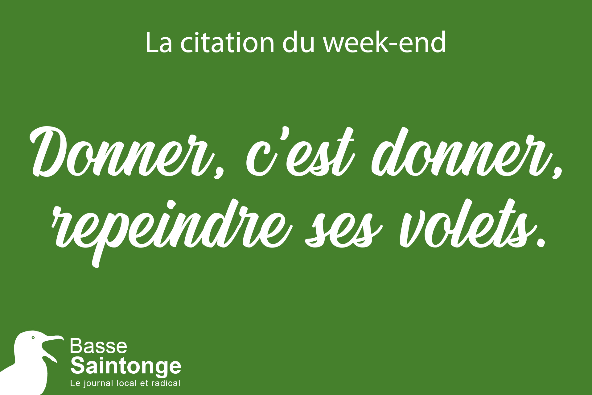 LA CITATION DU WEEK-END